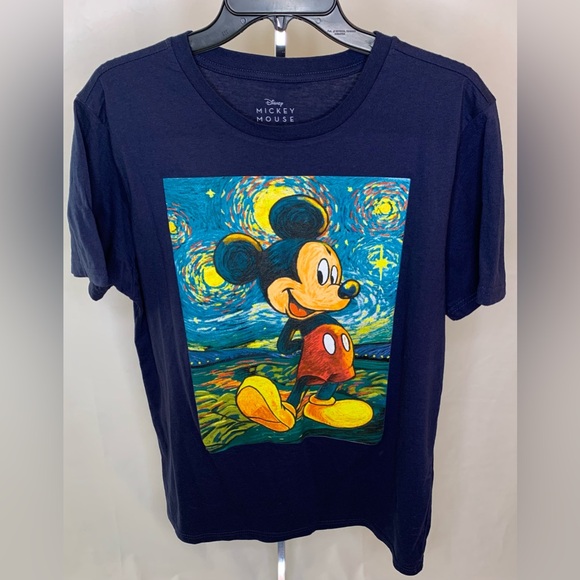Disney | Shirts | Mens Disney Short Sleeve Tshirt Xl Blue Mickey Mouse ...
